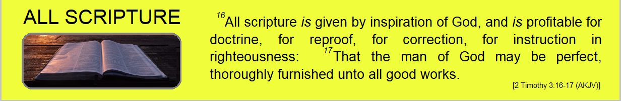 All Scripture – All Scripture